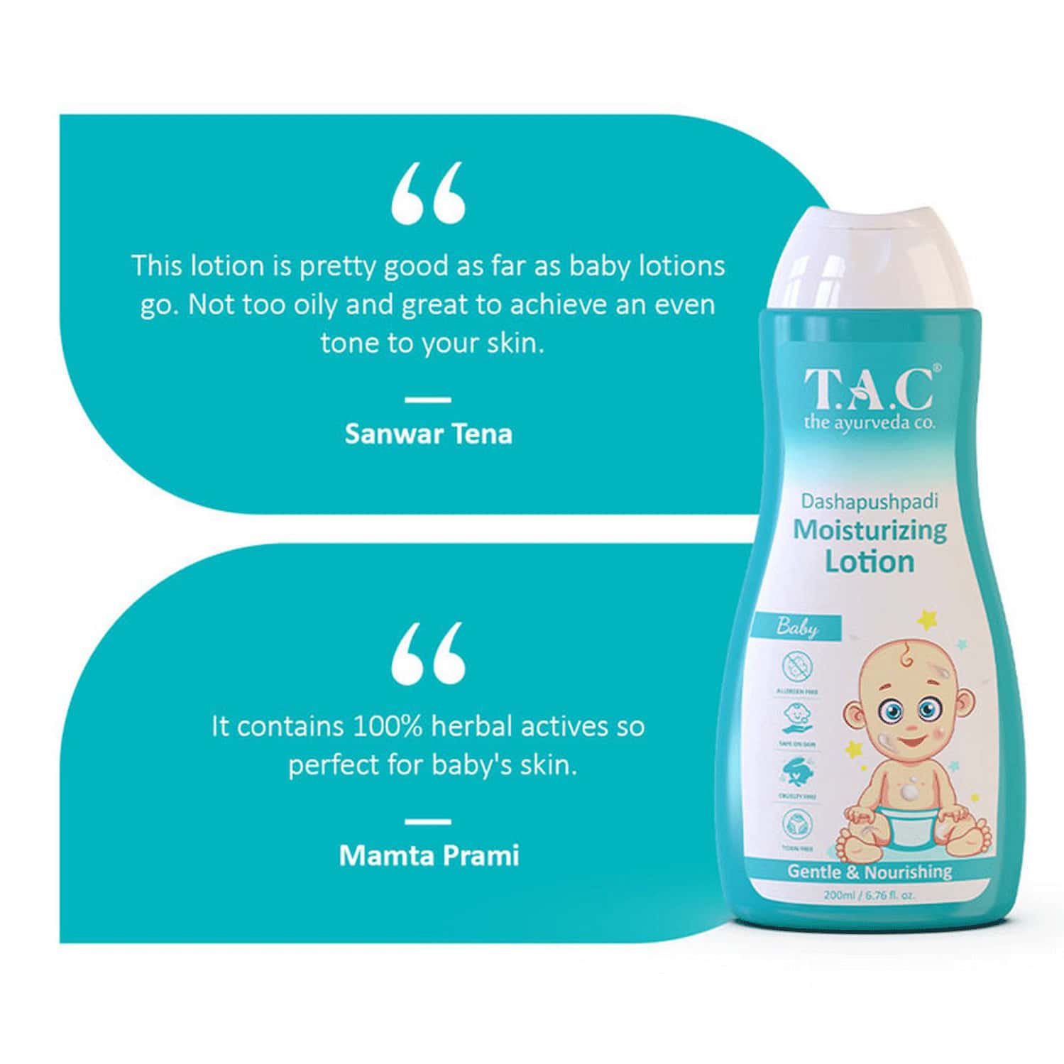 Buy TAC - THE AYURVEDA CO. DASHAPUSHPADI MOISTURIZING AYURVEDIC BABY ...