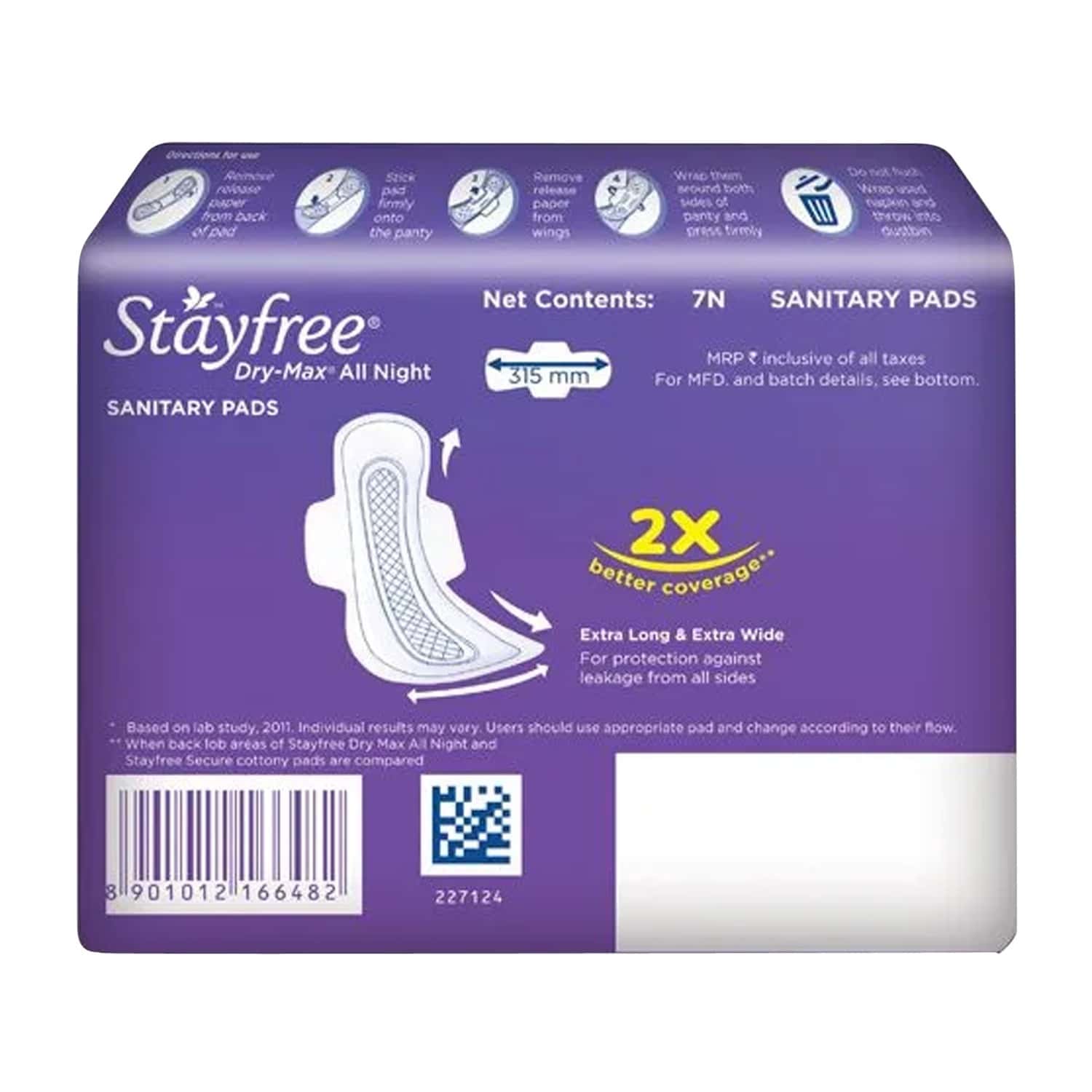 Buy STAYFREE DRYMAX ULTRA DRY XL SANITARY NAPKINS 7'S Online & Get Upto ...