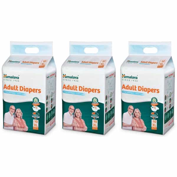 Buy HIMALAYA ADULT DIAPER (EXTRA LARGE) 10 PCS | UNISEX X PACK OF 3 ...