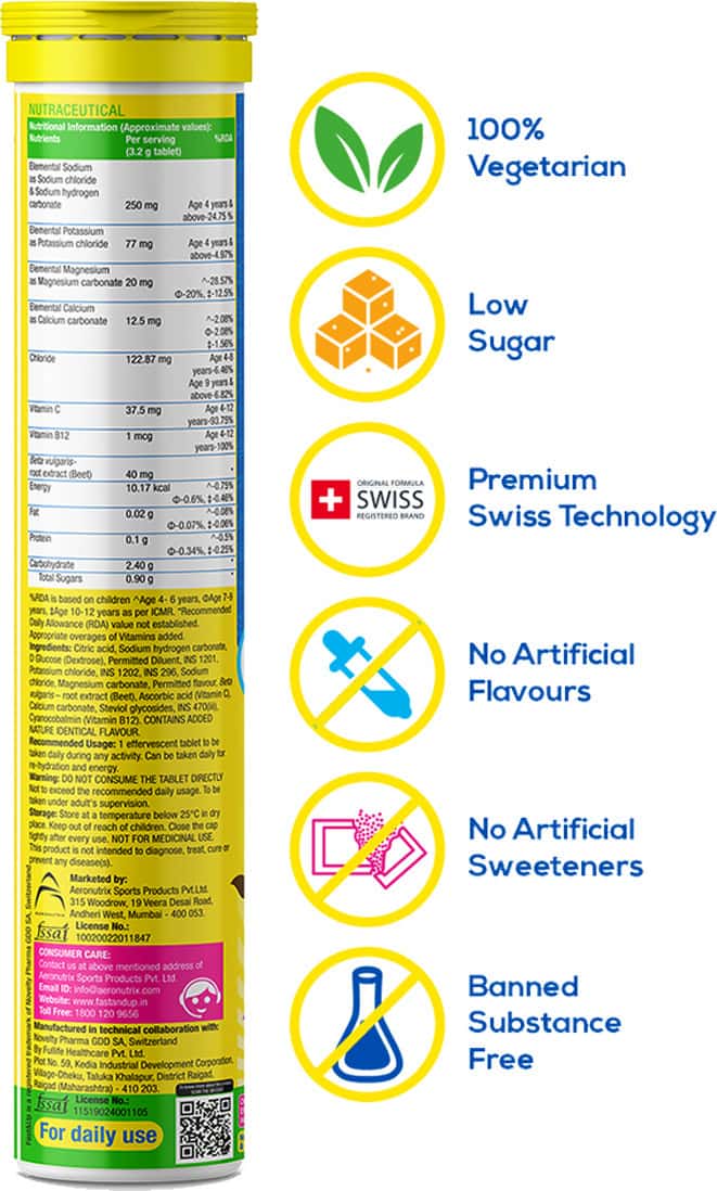 Buy FAST&UP RELOAD KIDS ESSENTIAL ELECTROLYTES-INSTANT ENERGY&HYDRATION ...