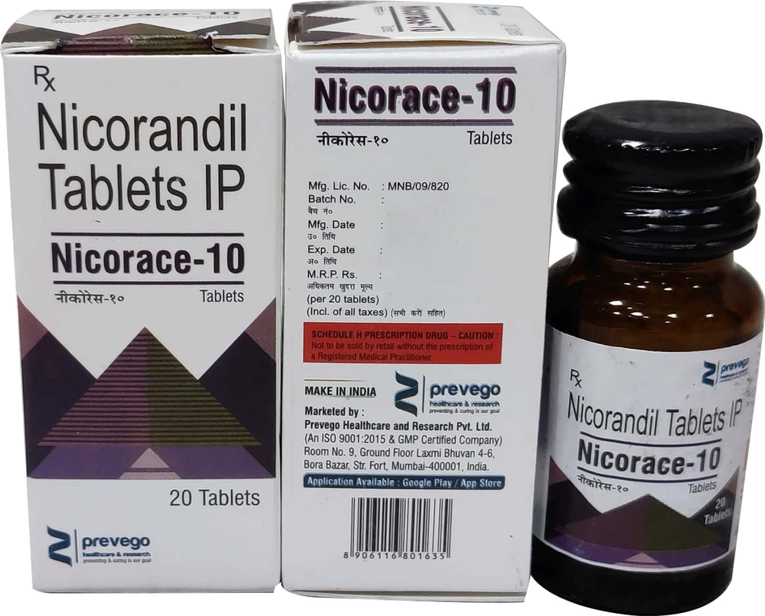 Nicorace 10 MG Tablet (20): Uses, Side Effects, Price & Dosage | PharmEasy