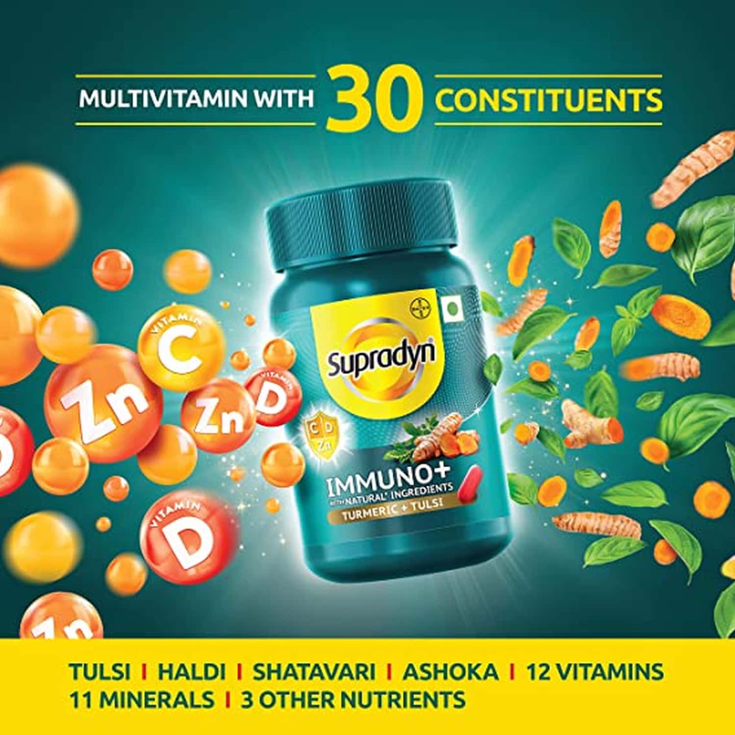 Buy SUPRADYN® IMMUNO +, NATURAL IMMUNITY BOOSTER WITH VIT C, VIT D ...