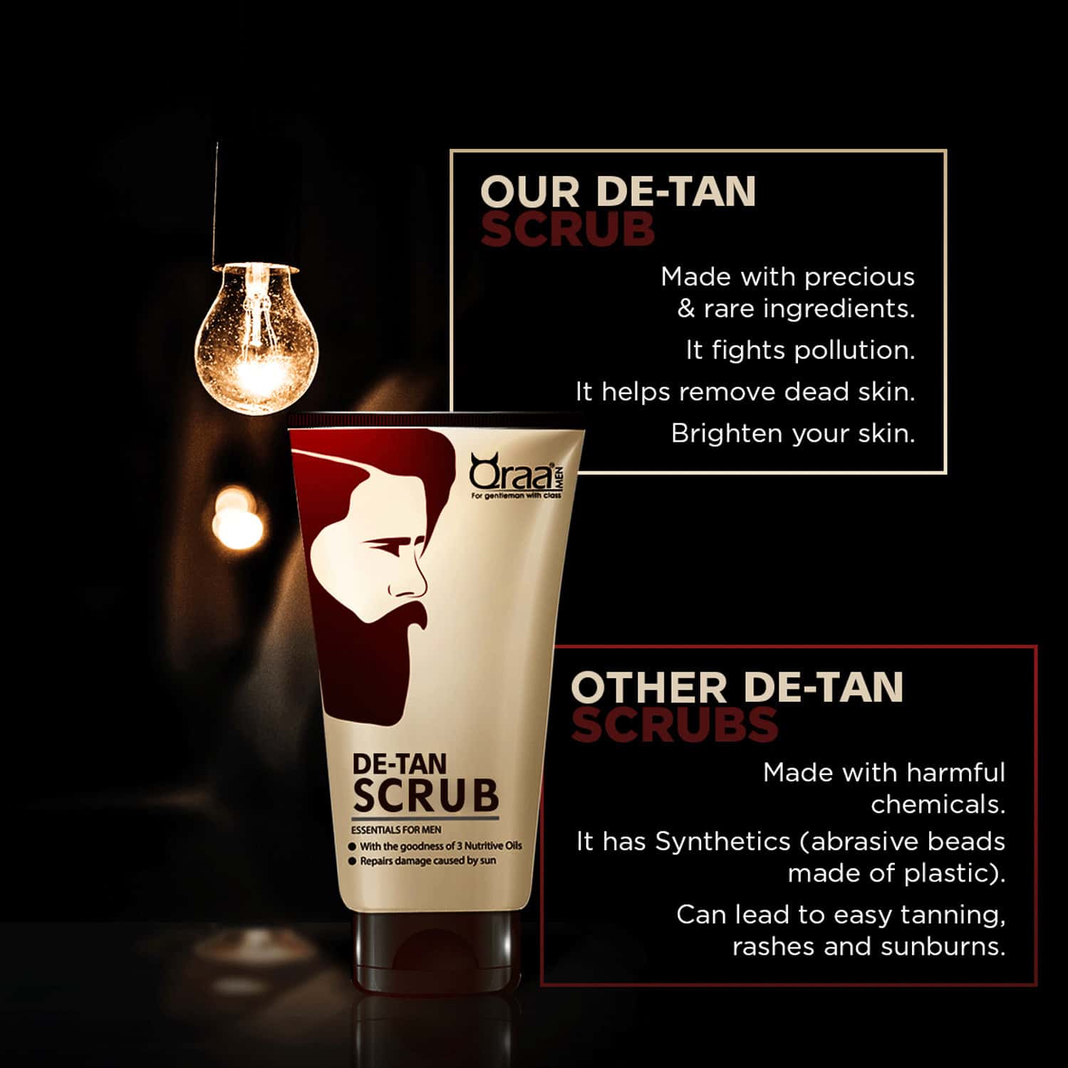 Buy QRAA MEN DE TAN PACK FOR MEN 120 GM Online & Get Upto 60% OFF at ...