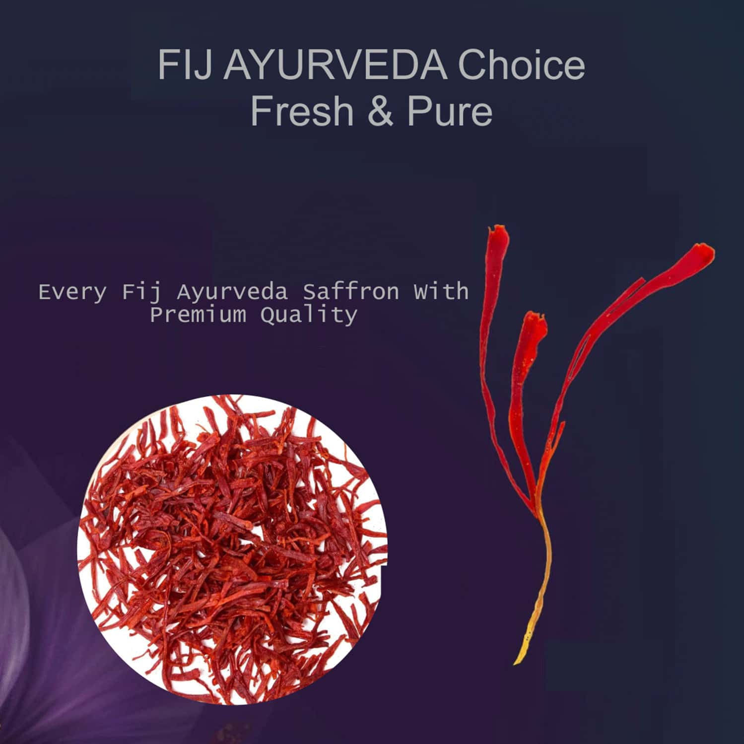 Buy FIJ AYURVEDA SAFFRON THREAD KESAR/ KESHAR/ ZAFRAN /JAFRAN (A++ ...