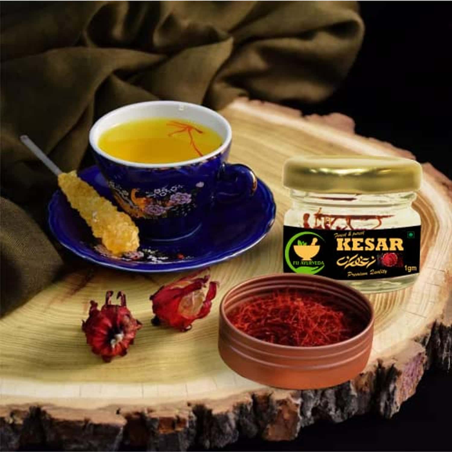 Buy FIJ AYURVEDA SAFFRON THREAD KESAR - 3GM (COMBO PACK) Online & Get ...