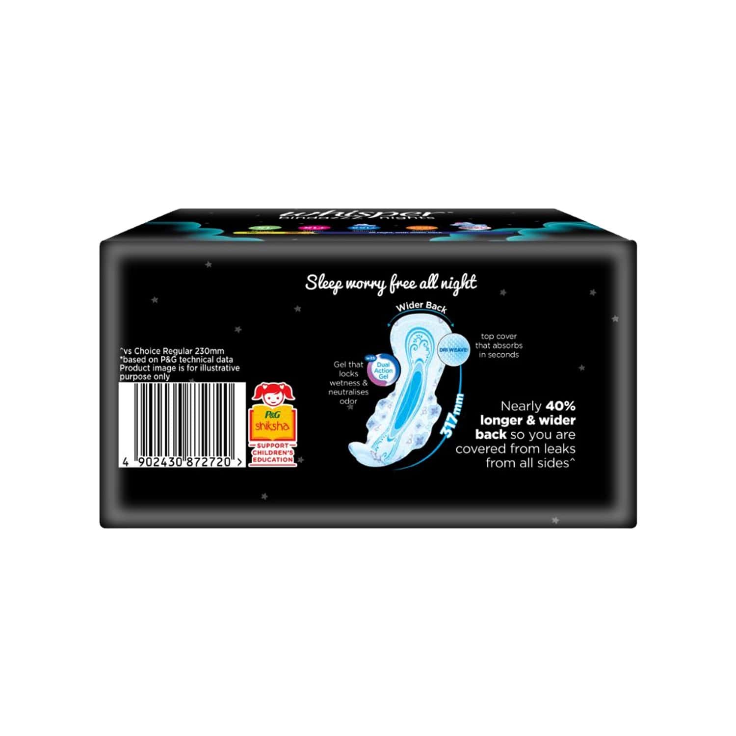 Buy Whisper Bindazzz Nights Xl Plus - 27 Pads With 3 Free Pads Online ...