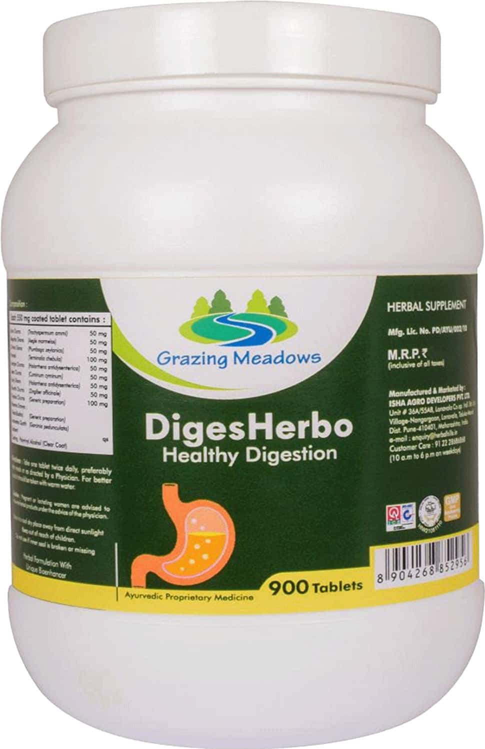 Buy GRAZING MEADOWS DIGES HERBO 900 TABLETS | NATURAL SUPPLEMENT FOR ...