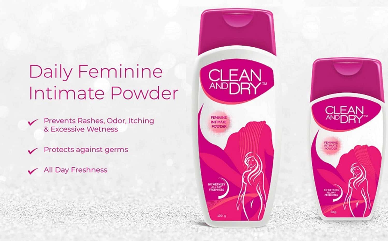 Buy CLEAN AND DRY POWDER FOR INTIMATE CARE - 100GRM Online & Get Upto ...
