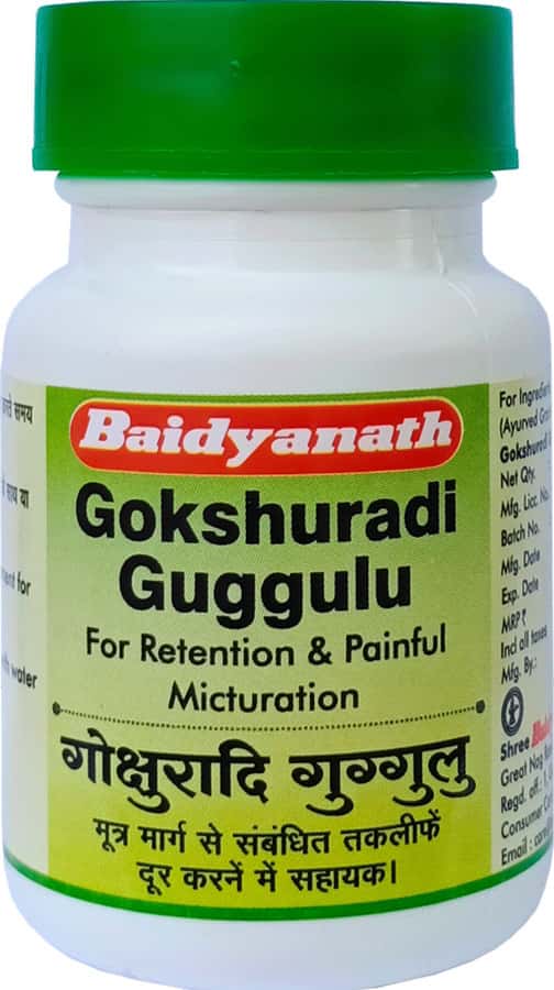 Buy BAIDYANATH NAGPUR GOKSHURADI GUGGULU, 80 TABLETS, FOR RETENTION AND ...