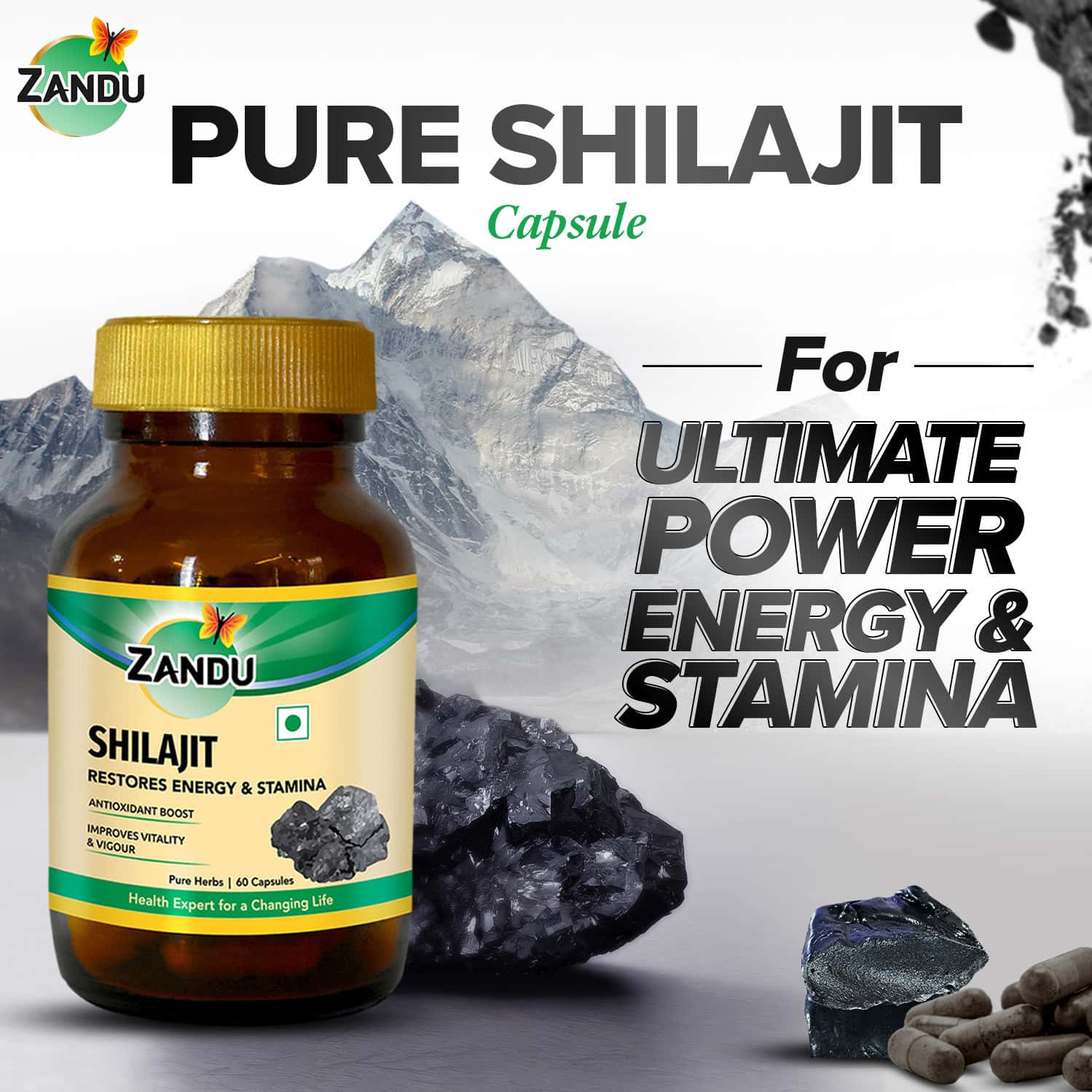 Buy ZANDU SHILAJIT AYURVEDIC CAPSULES BOTTLE OF 60 Online & Get Upto 60% OFF at PharmEasy