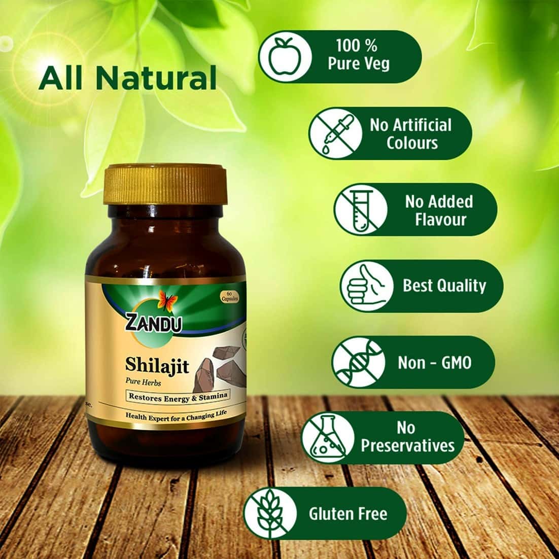 Buy ZANDU SHILAJIT AYURVEDIC CAPSULES BOTTLE OF 60 Online & Get Upto 60% OFF at PharmEasy