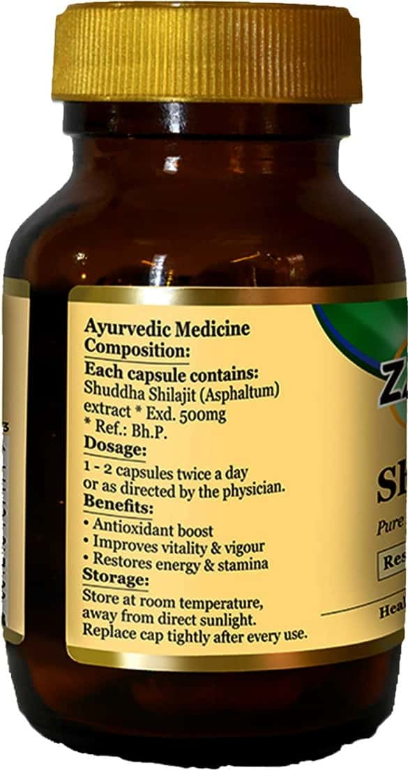 Buy ZANDU SHILAJIT AYURVEDIC CAPSULES BOTTLE OF 60 Online & Get Upto 60% OFF at PharmEasy