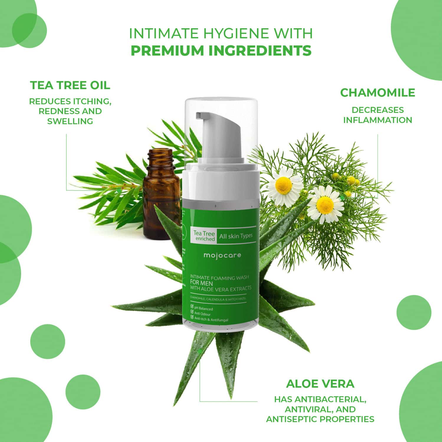 Buy MOJOCARE INTIMATE FOAMING WASH FOR MEN 100ML Online & Get Upto 60% ...