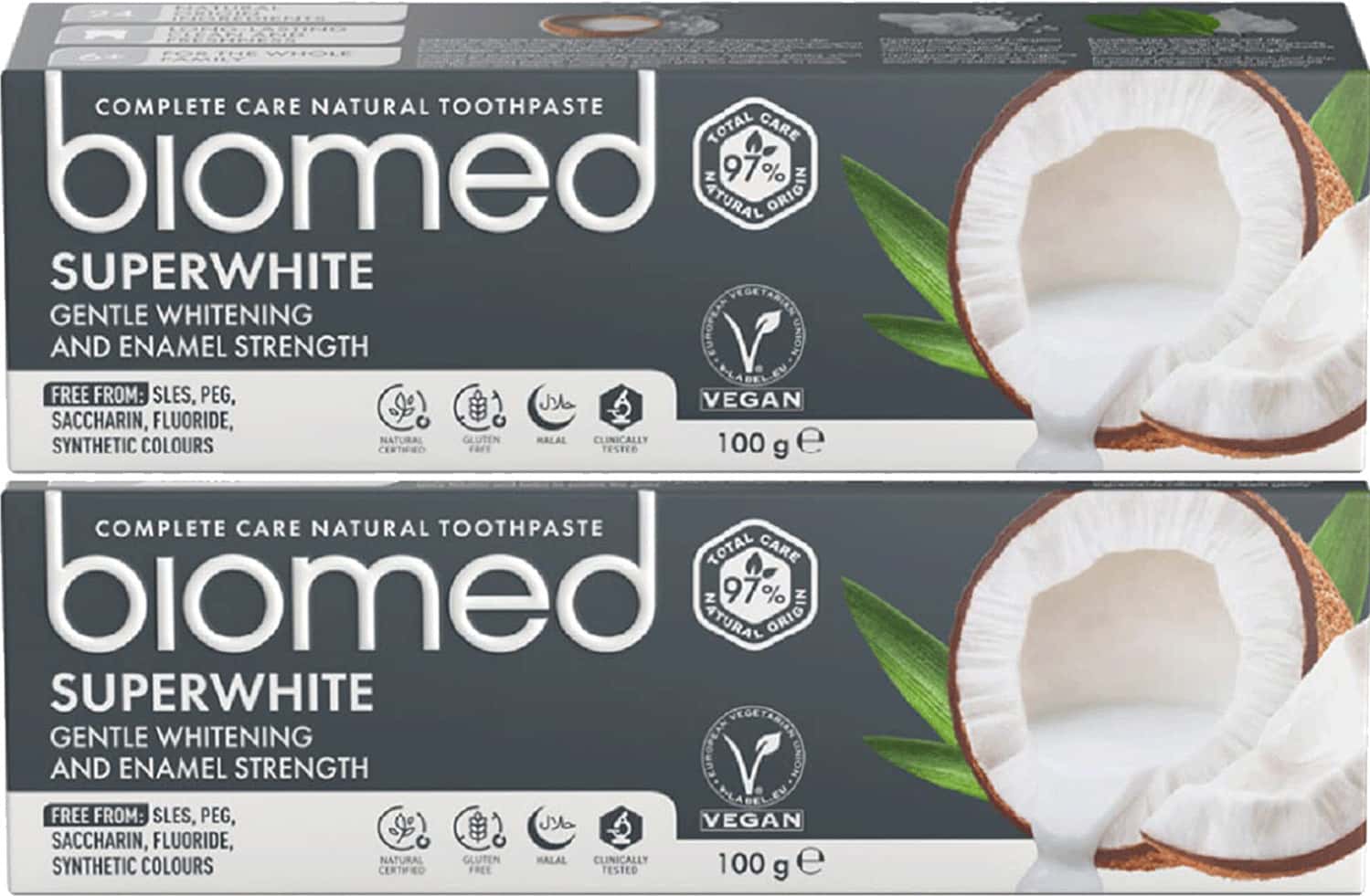Buy BIOMED COMPLETECARE SUPERWHITE TOOTHPASTE - 100GMS (PACK OF 2 ...