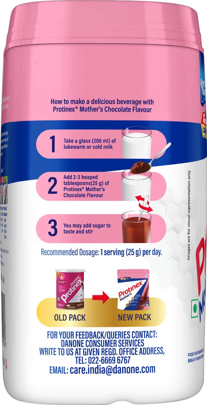 Buy PROTINEX MOTHERS CHOCOLATE FLAVOUR POWDER, JAR OF 400G Online & Get ...