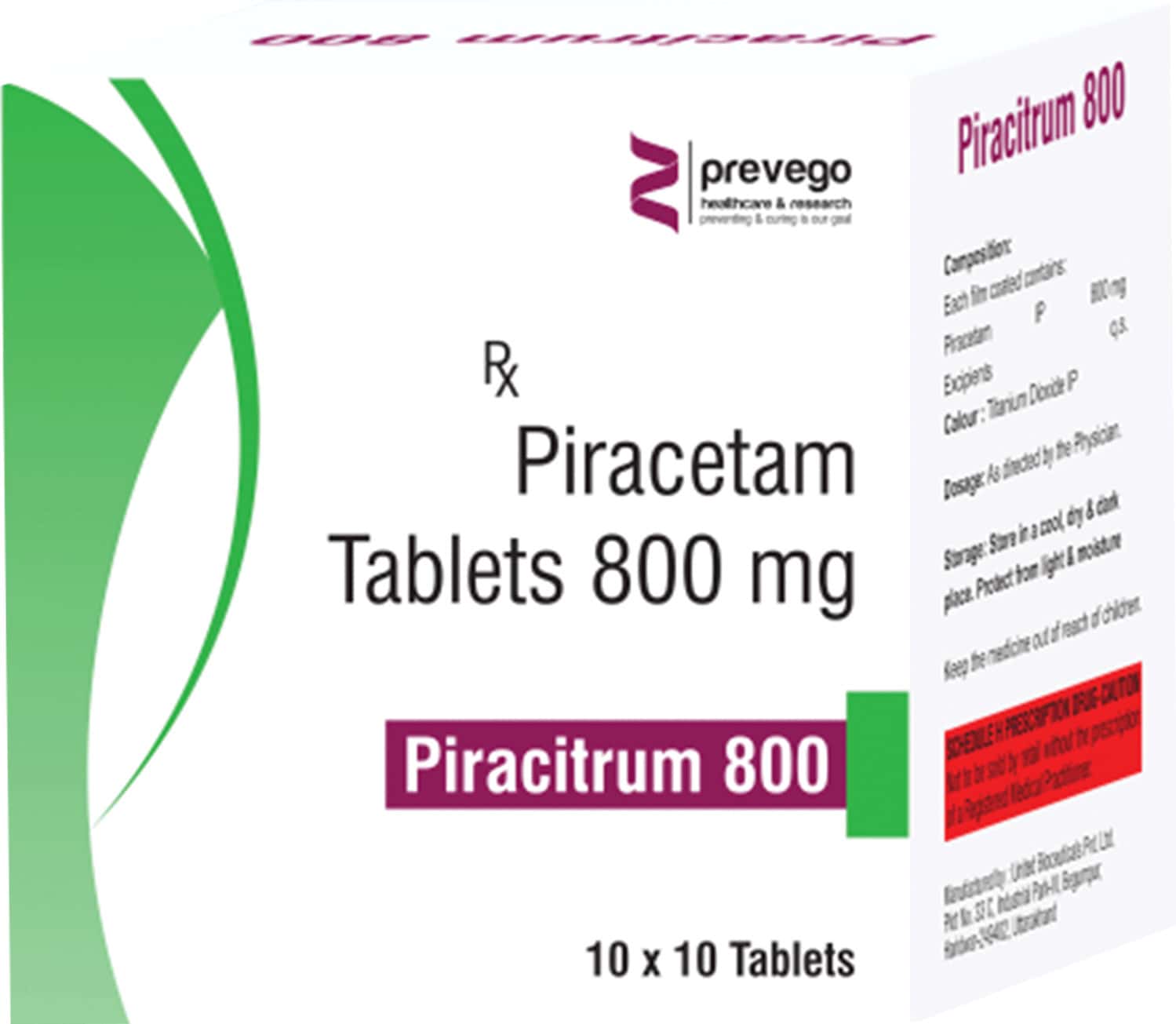 Piracitrum 800 MG Tablet (10): Uses, Side Effects, Price & Dosage ...