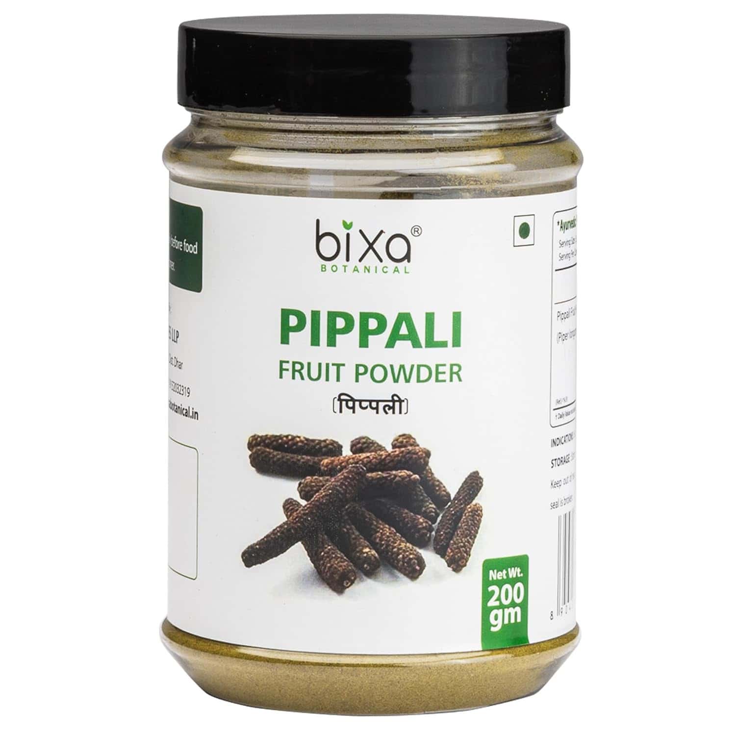 Buy BIXA BOTANICAL PIPPALI FRUIT POWDER(PIPER LONGUM)-SUPPORTS ...