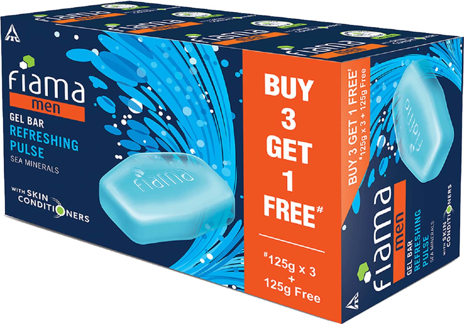 Buy FIAMA GEL BATHING SOAP - MEN REFRESHING PULSE- 125 GM Online & Get ...