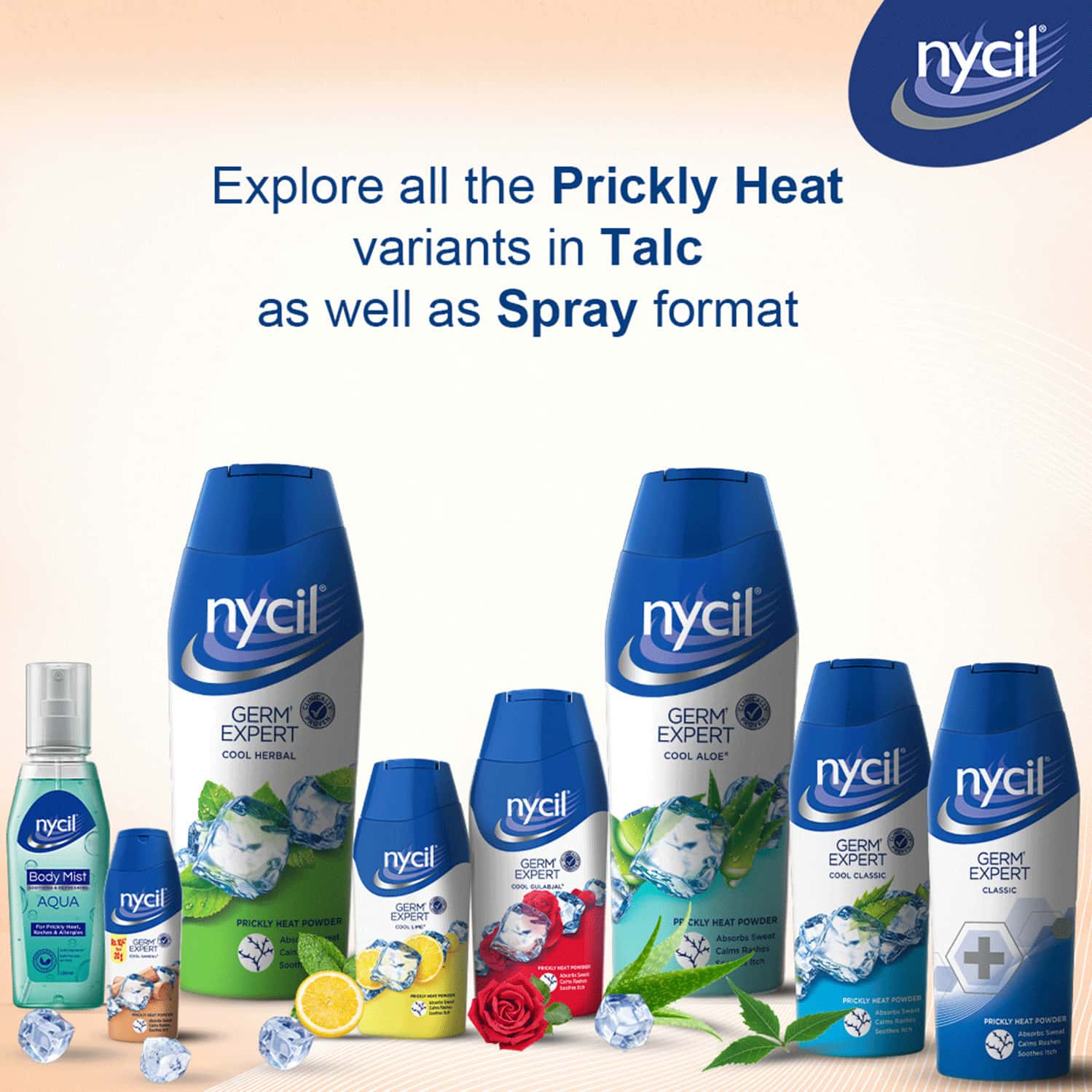 Buy NYCIL COOL SANDAL PRICKLY HEAT TALCUM POWDER, 150G (GET NYCIL COOL ...
