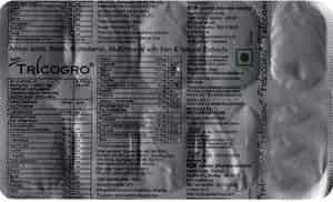 Buy NEW TRICOGRO TABLET FOR HEALTHY HAIR - STRIP OF 10 TABLETS Online ...