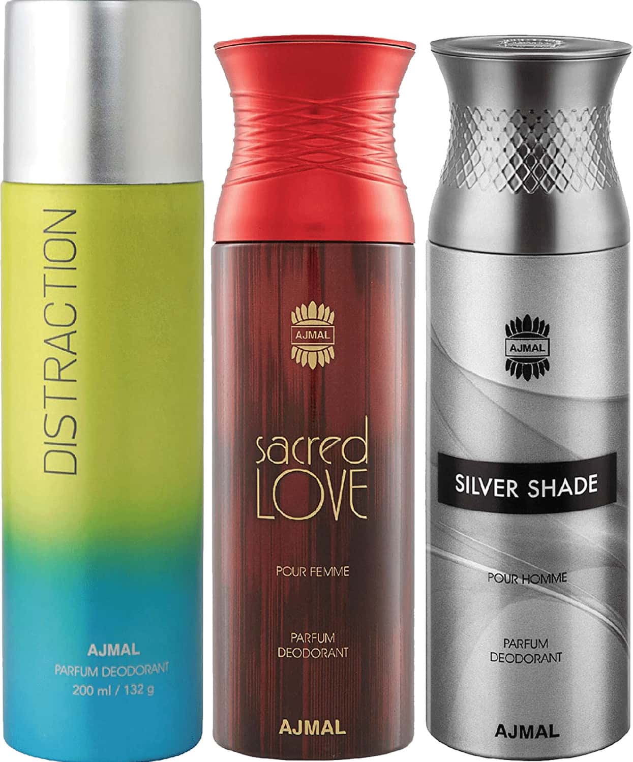 Buy AJMAL 3 DISTRACTION & 1 PERSUADE DEODORANT PACK OF 4 DEODORANT ...