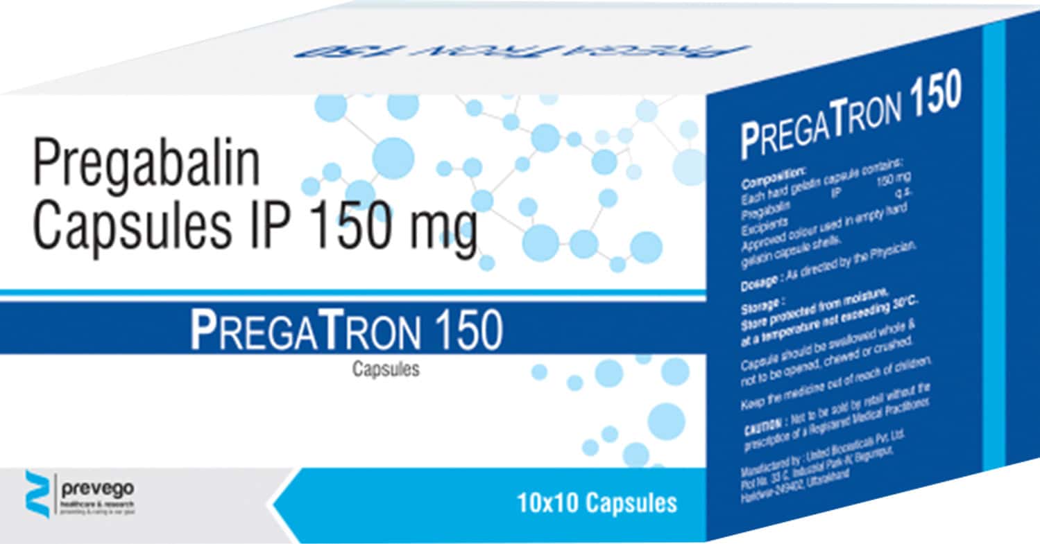 Pregatron 150 MG Capsule (10): Uses, Side Effects, Price & Dosage ...