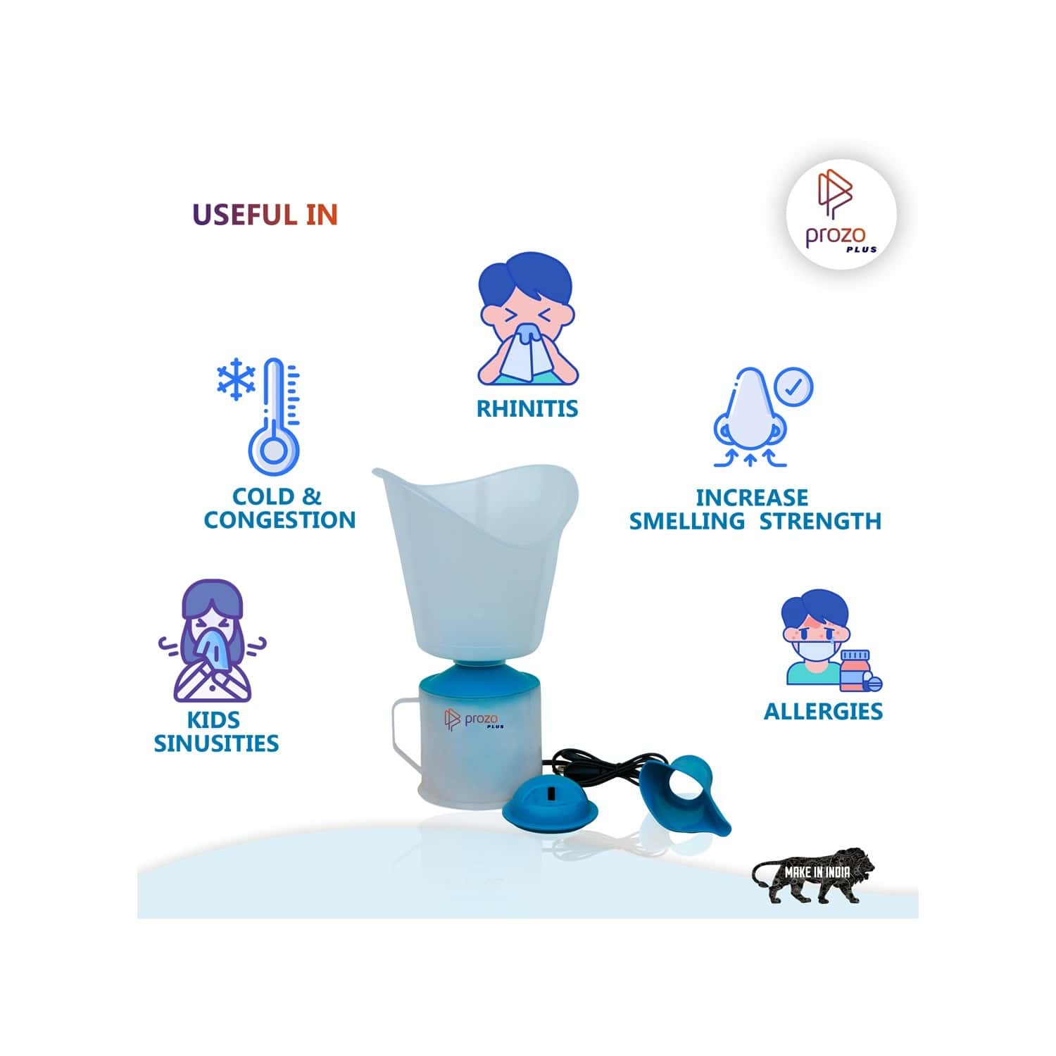 Buy PROZO PLUS VAPORIZER- STEAM INHALER (PREMIUM QUALITY) Online & Get ...