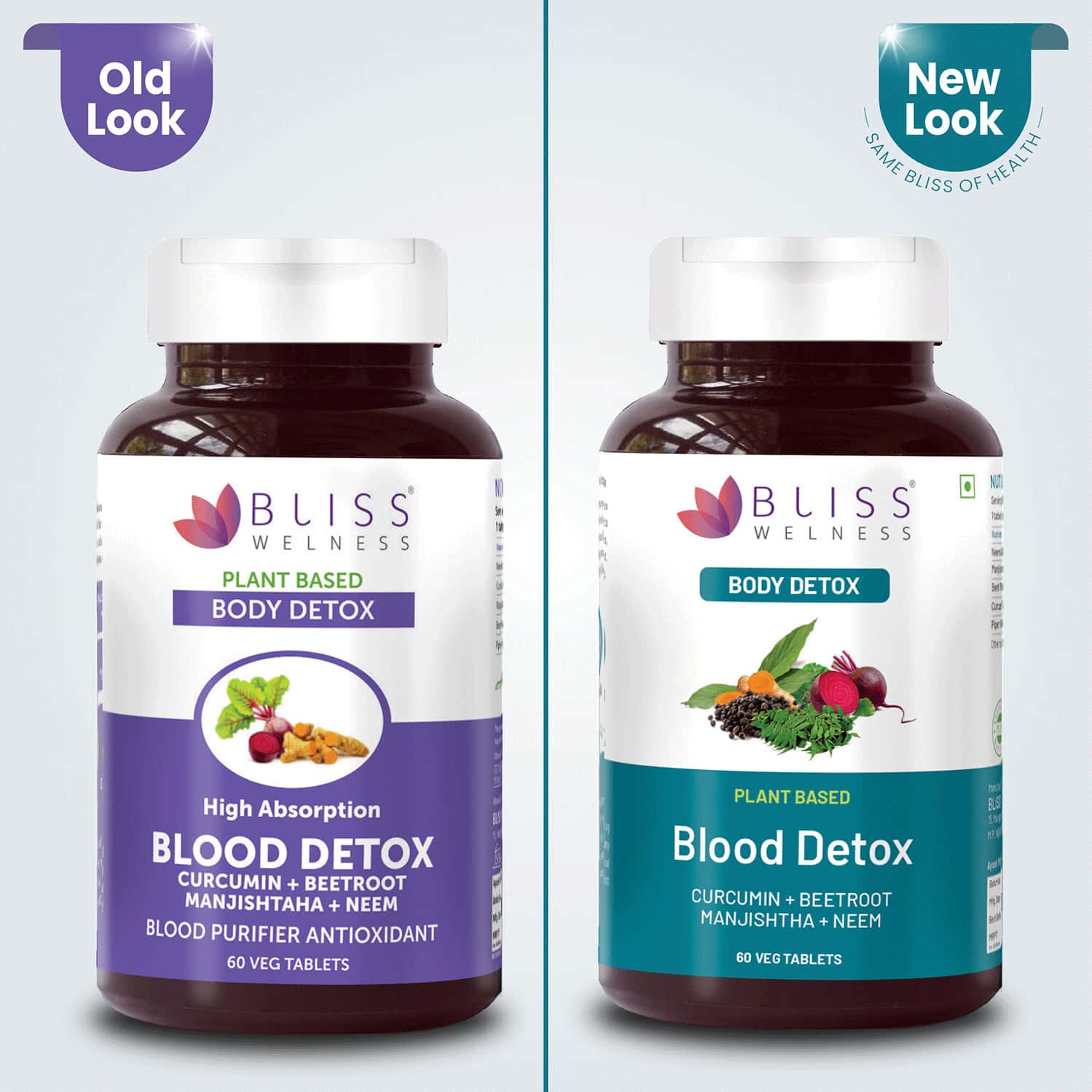 Buy BLISS WELNESS BLOOD DETOX |CURCUMIN BEETROOT MANJISTHA NEEM EXTRACT ...