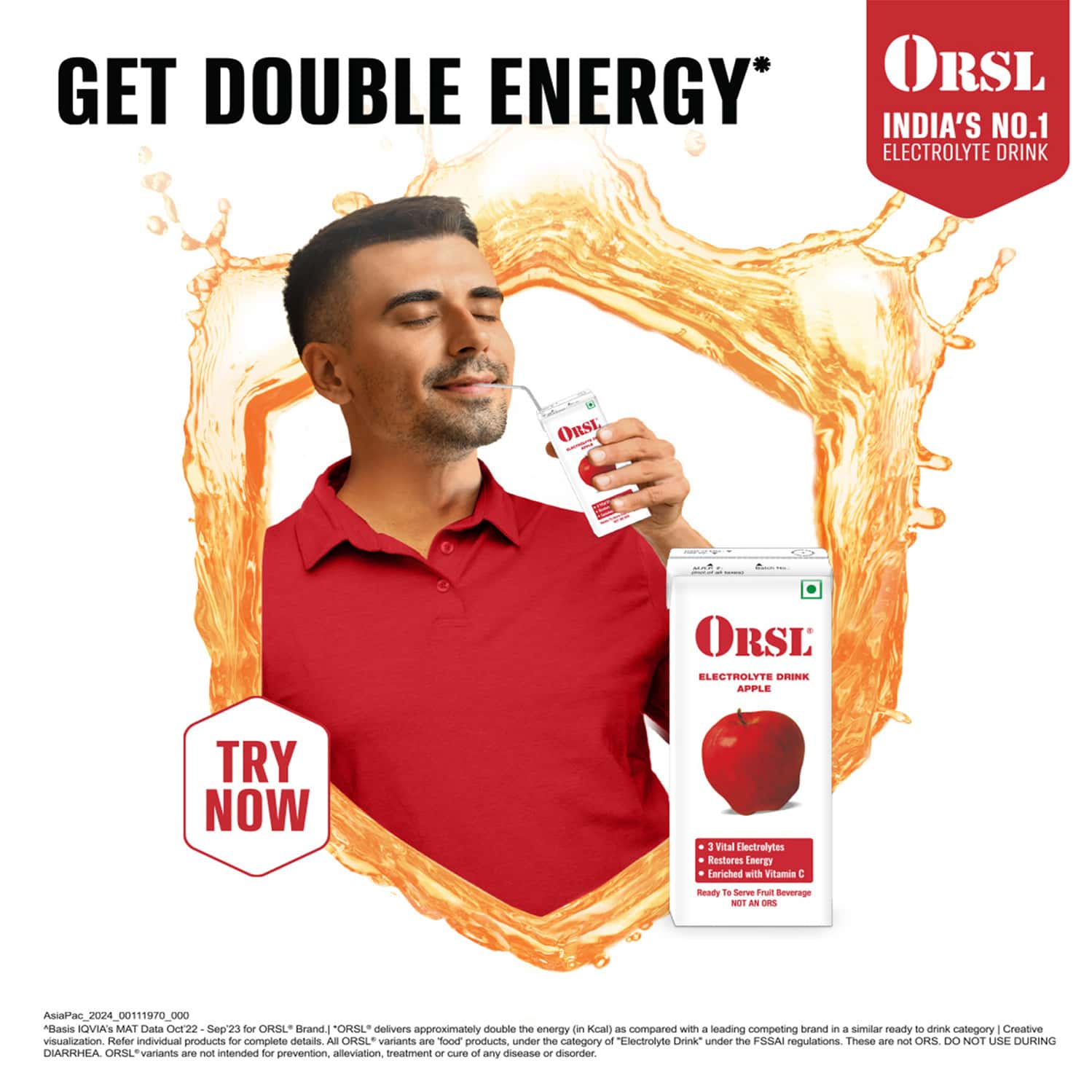 Buy ORSL APPLE DRINK TETRAPACK OF 200 ML Online & Get Upto 60% OFF at ...