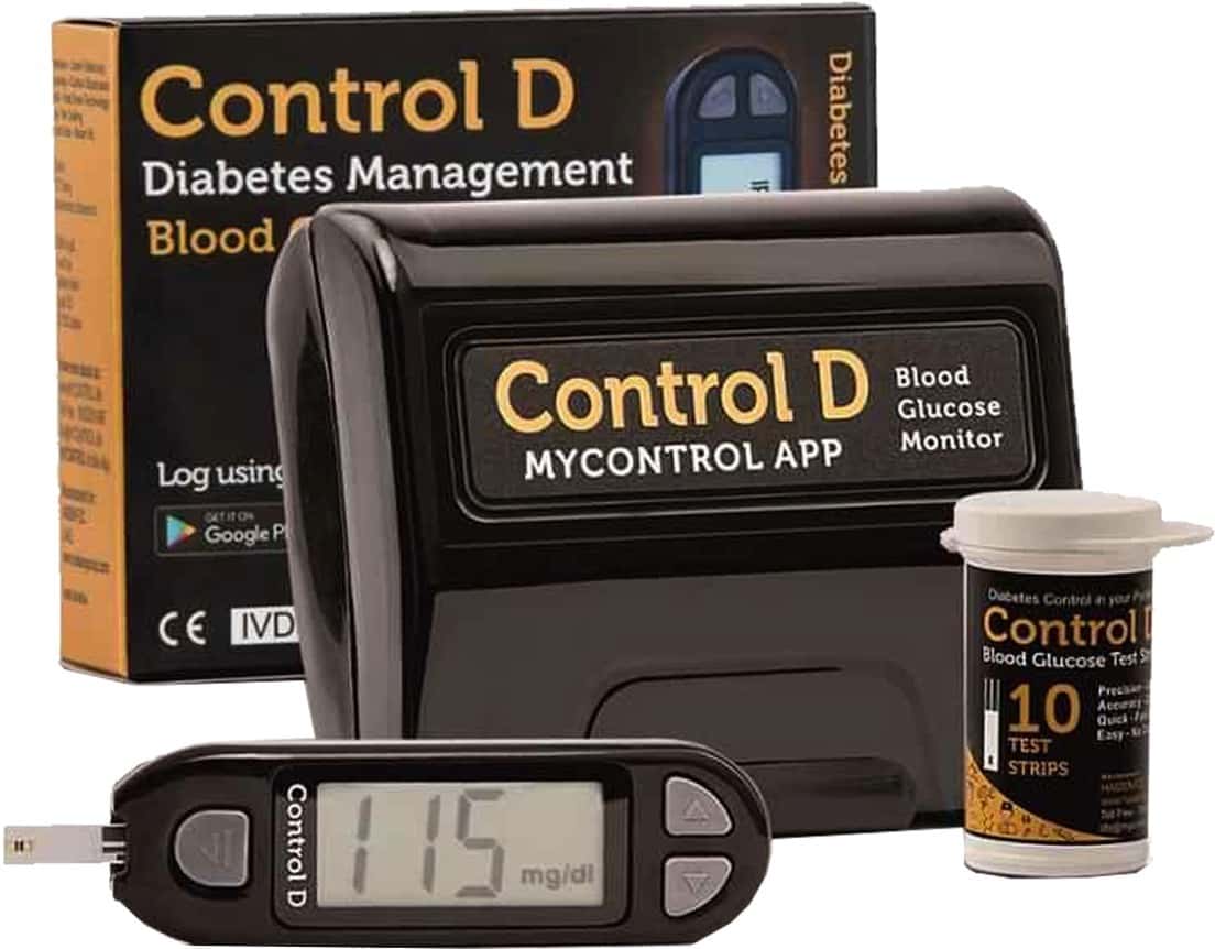 Buy CONTROL D GLUCOMETER KIT - 10 STRIPS Online & Get Upto 60% OFF at ...