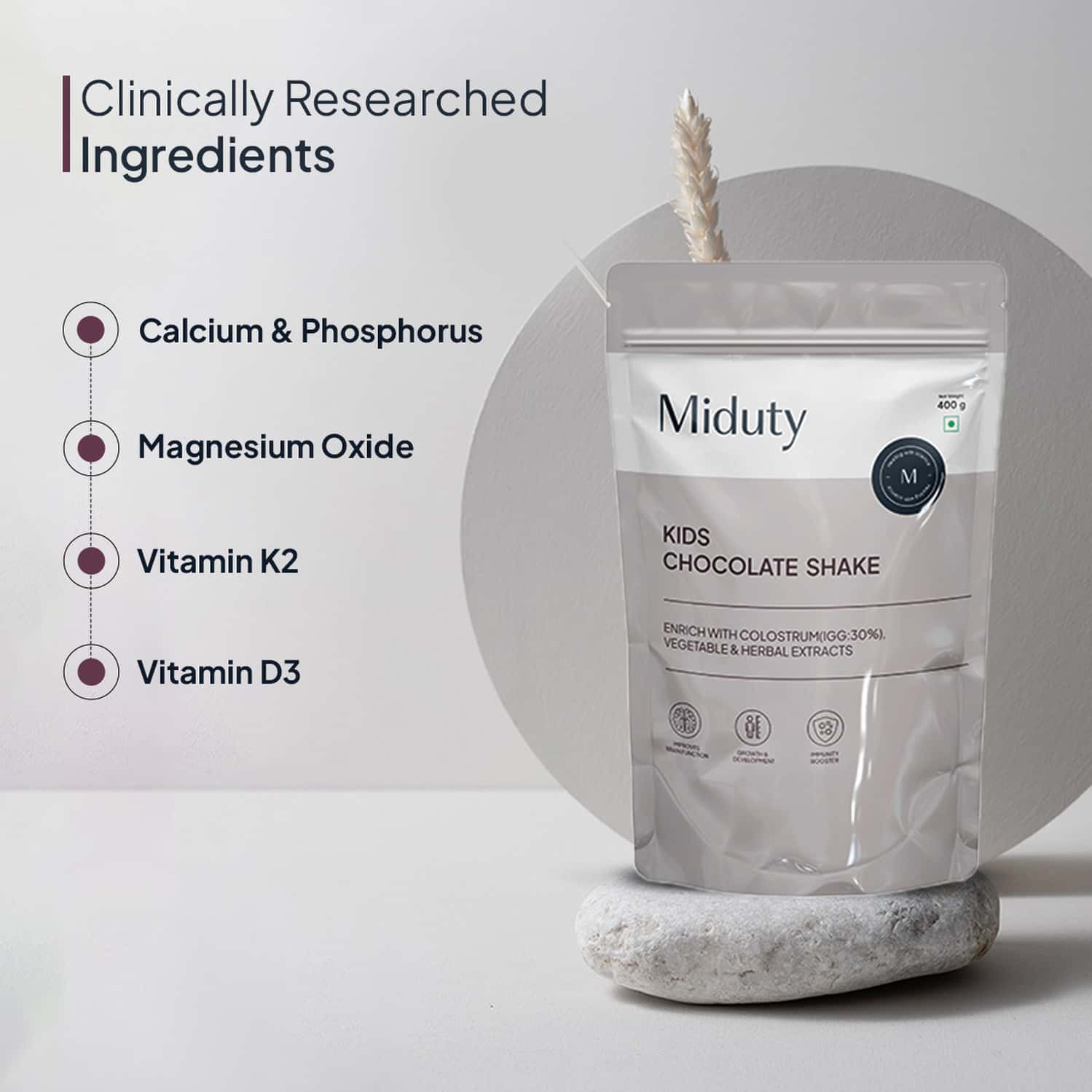 Buy MIDUTY PALAK NOTES KIDS CHOCOLATE SHAKE POWDER IMMUNITY BOOSTER ...