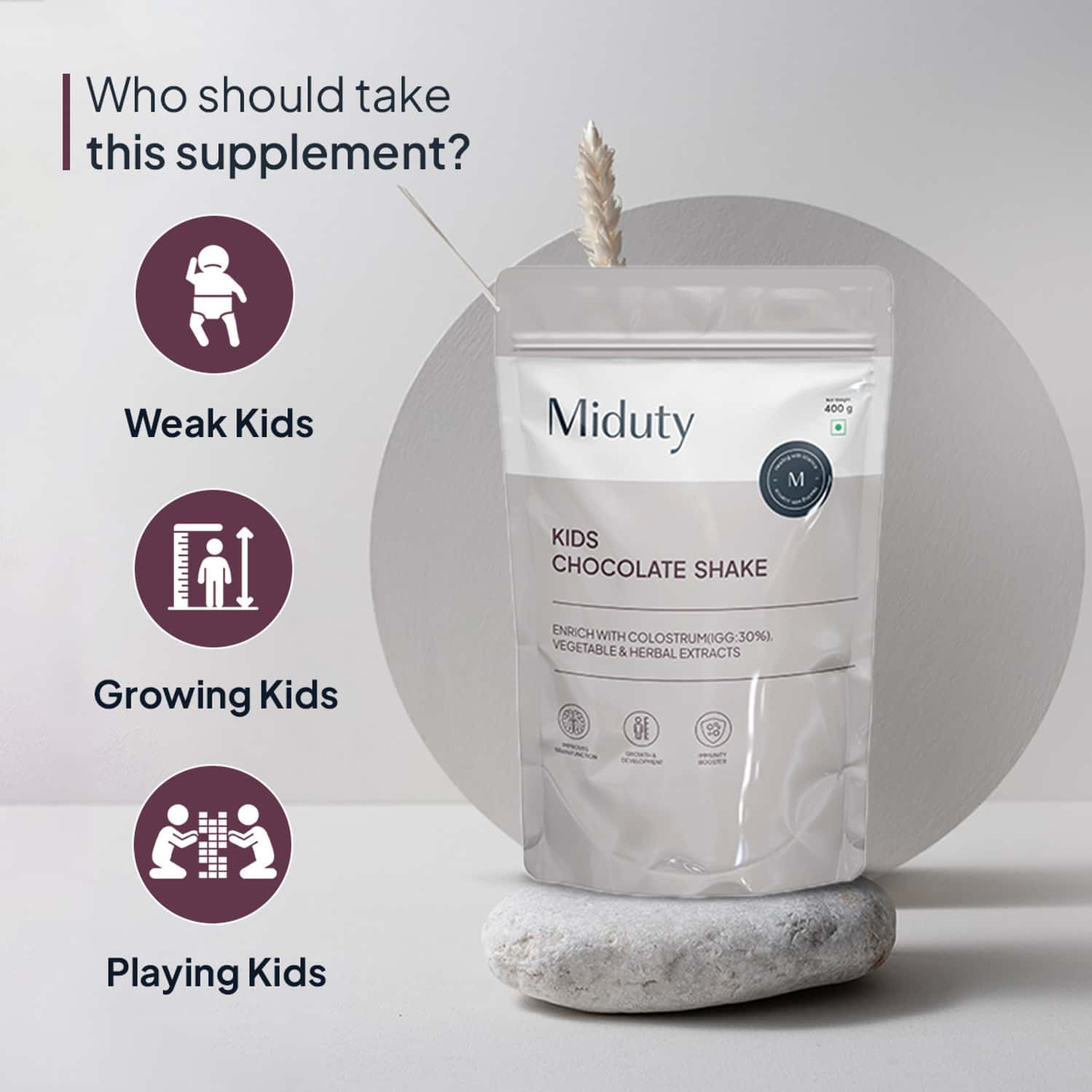 Buy MIDUTY PALAK NOTES KIDS CHOCOLATE SHAKE POWDER IMMUNITY BOOSTER ...