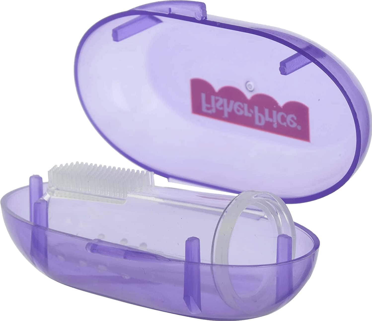 Buy FISHER PRICE SILICONE BABY FINGER BRUSH WITH CASE ONE SIZE PURPLE ...