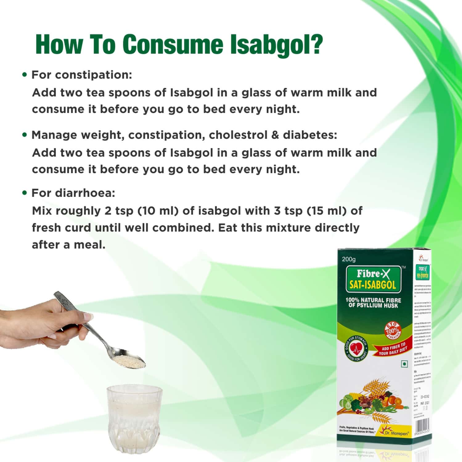 Buy DR. MOREPEN FIBER-X SAT ISABGOL - 200GM Online & Get Upto 60% OFF ...