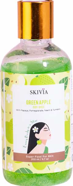 Buy SKIVIA GREEN APPLE BODY WASH | IMPROVES SKIN TEXTURE | FOR ALL SKIN ...
