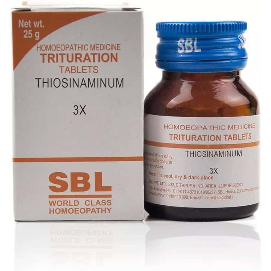 Buy SBL THIOSINAMINUM TRITURATION TABLET 3X 25 GM PACK OF 3 Online ...