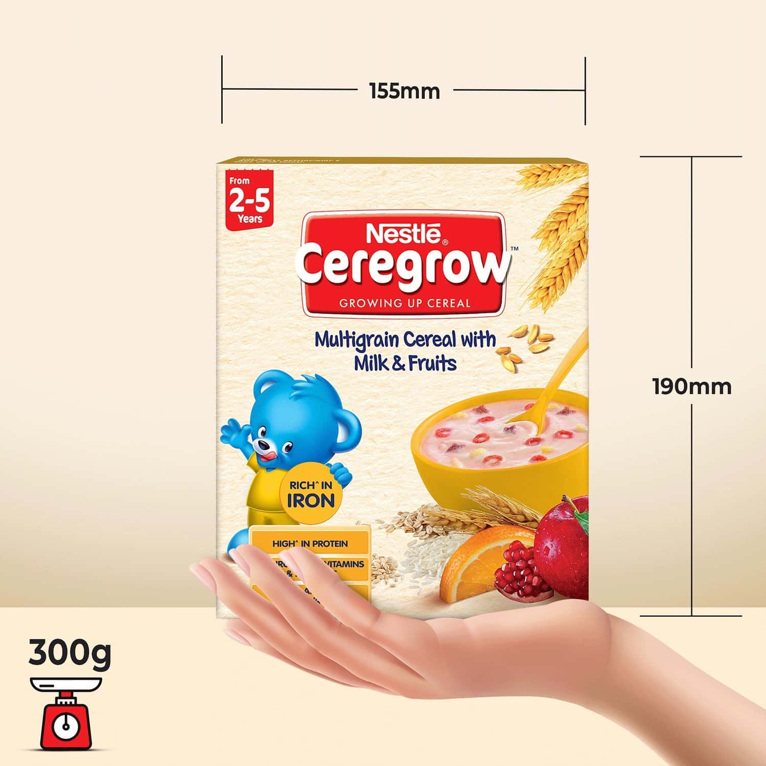 Buy NESTLE CEREGROW GROWING UP MULTIGRAIN CEREAL WITH MILK & FRUITS ...