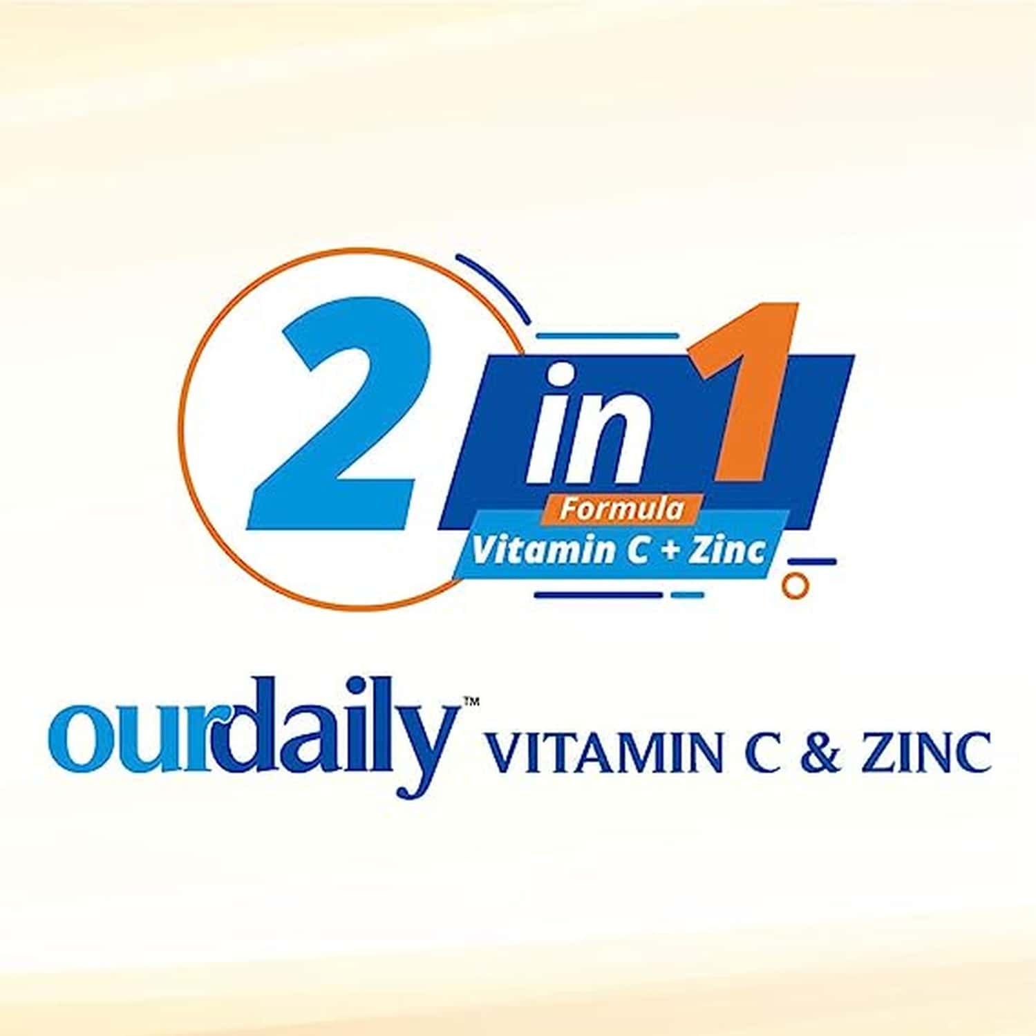 Buy OURDAILY VITAMIN C (500MG) & ZINC, CHEWABLE TABLETS, LEMONY ORANGE FLAVOUR - 360 TABLETS ...