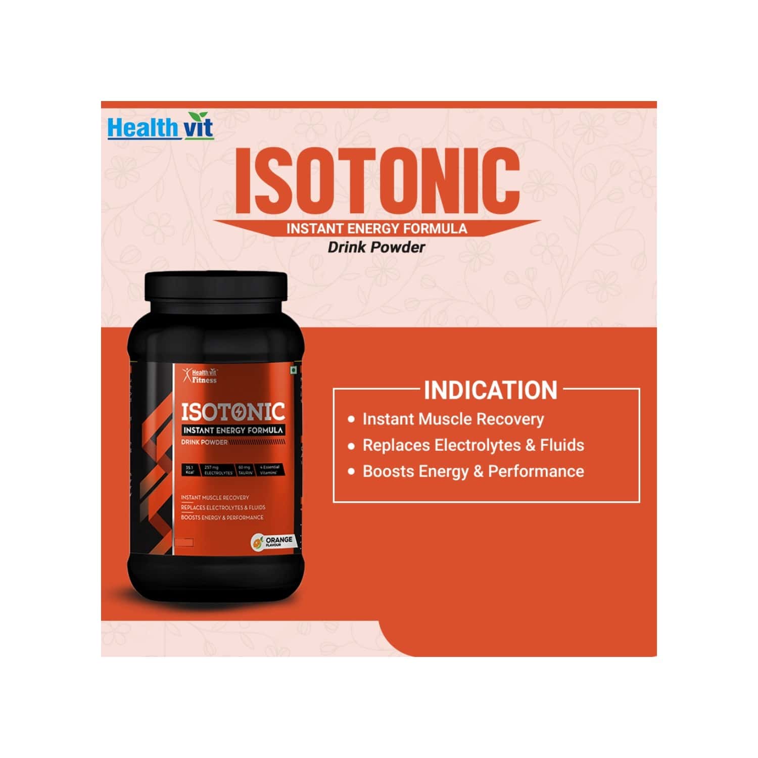 Buy HEALTHVIT FITNESS ISOTONIC INSTANT ENERGY FORMULA DRINK POWDER ...