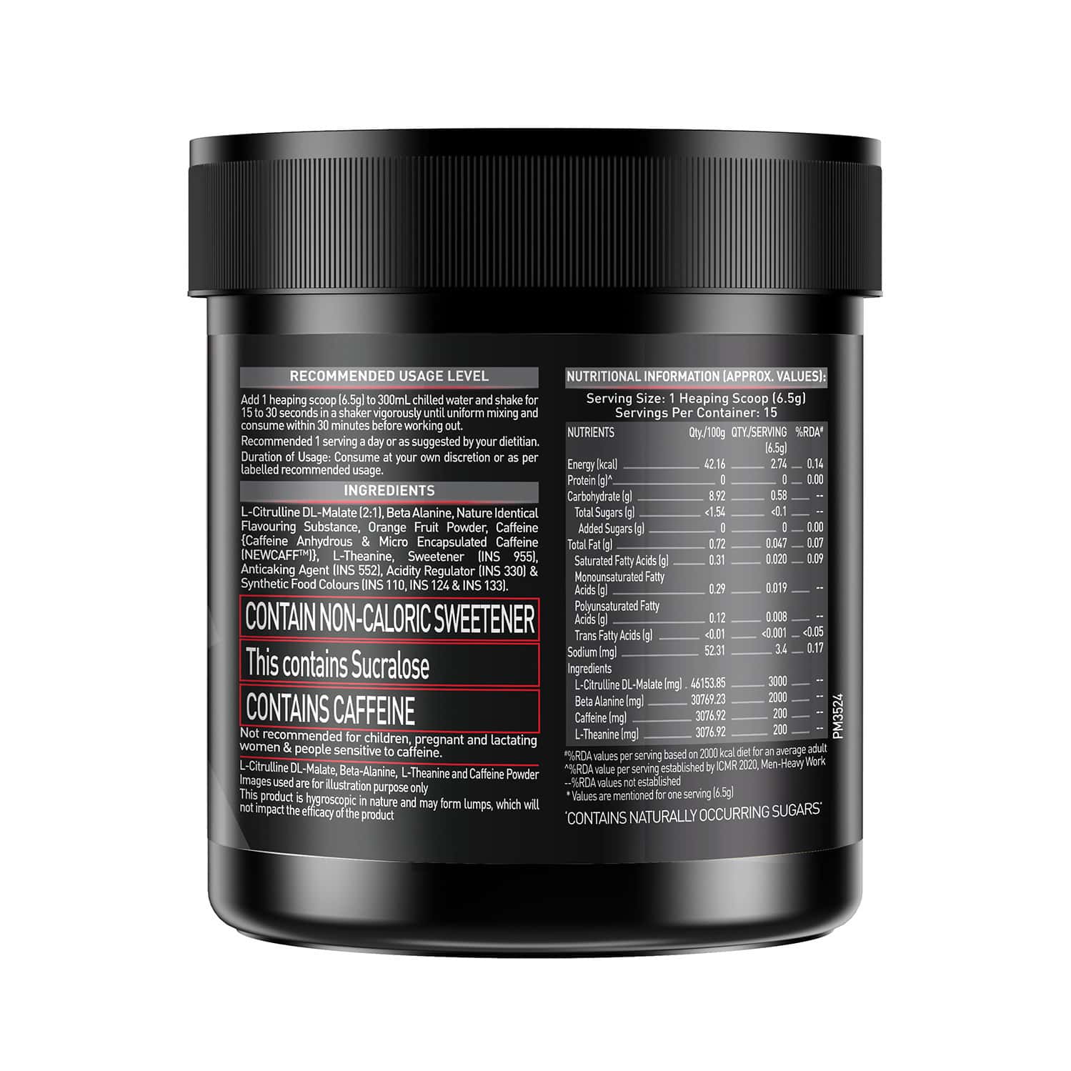 Buy MUSCLEBLAZE PRE WORKOUT 200 XTREME, 200 MG CAFFEINE, 200 MG ...