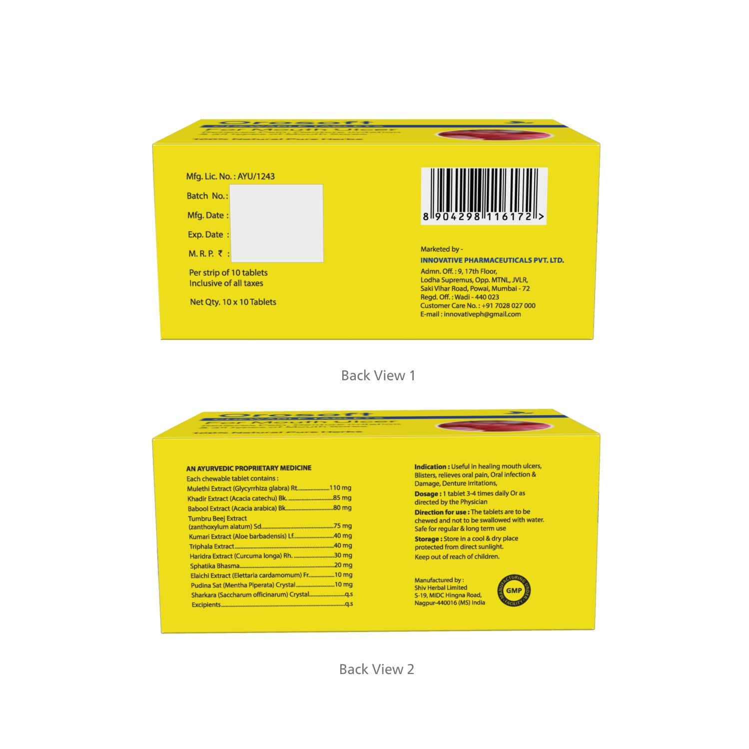 Buy OROSOFT CHEWABLE TABLETS (1 X 10 BLISTER) | REDUCES MOUTH ULCERS ...