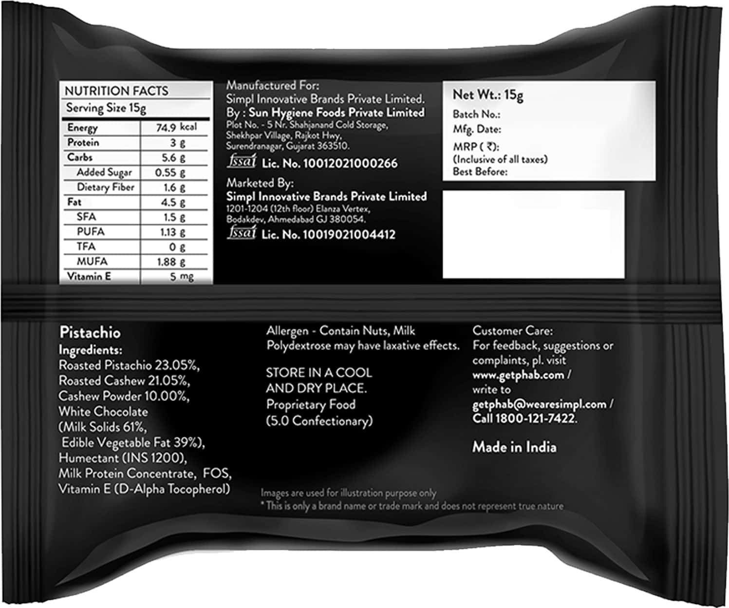 Buy PHAB PROTEIN BOMBS : >50% NUTS 20% PROTEIN