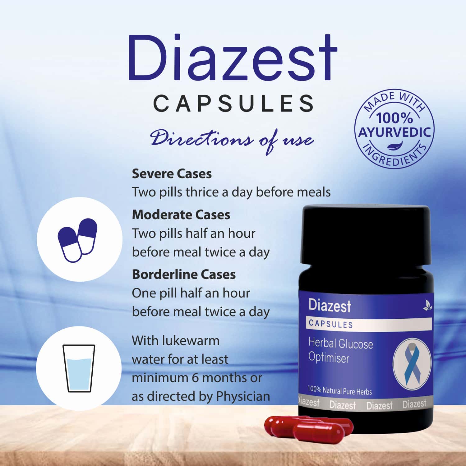 Buy DIAZEST CAPSULES 10 CAPS | TO MANAGE DIABETES & BLOOD GLUCOSE LEVEL ...
