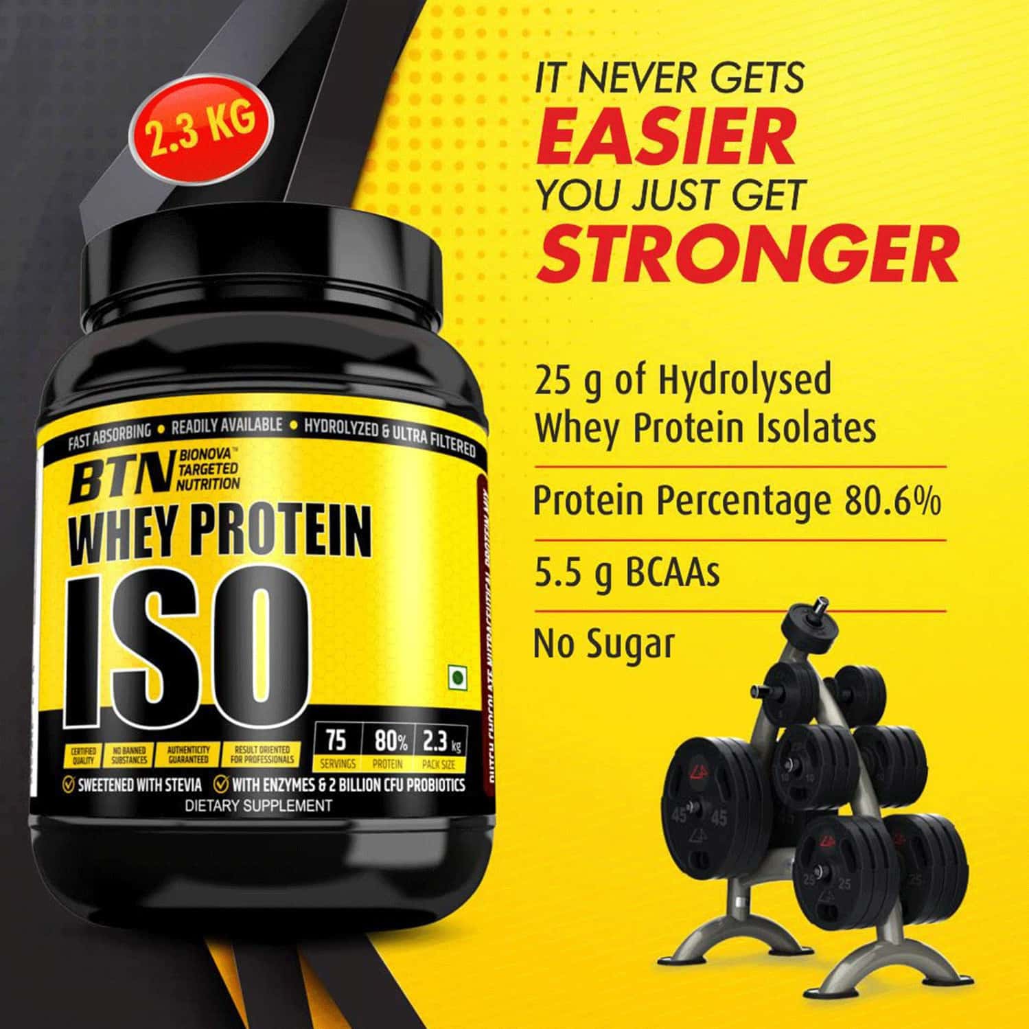 Buy BTN SPORTS GRASS FED WHEY PROTEIN ISOLATE | HELPS MUSCLE BUILDING ...