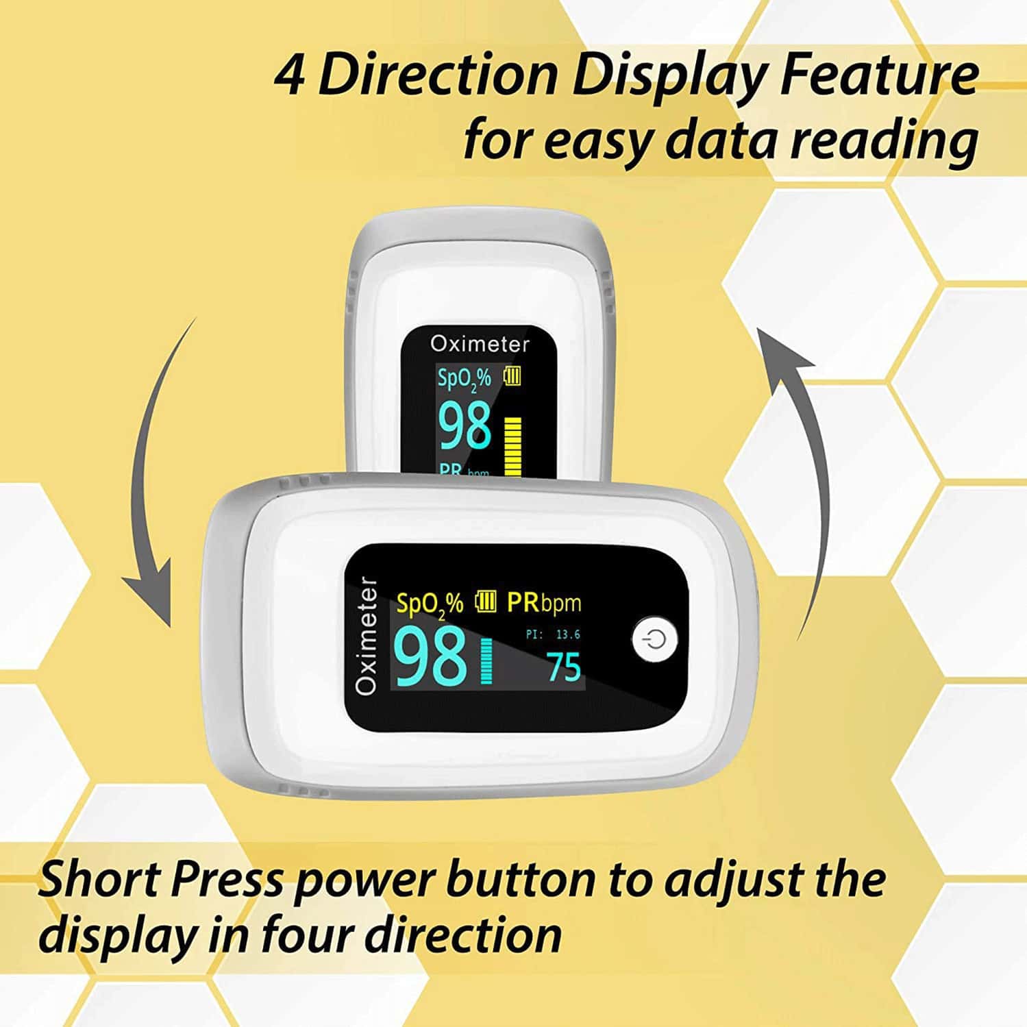 Buy MIEVIDA FINGER TIP PULSE OXIMETER PRO WITH OLED DISPLAY PULSE RATE ...