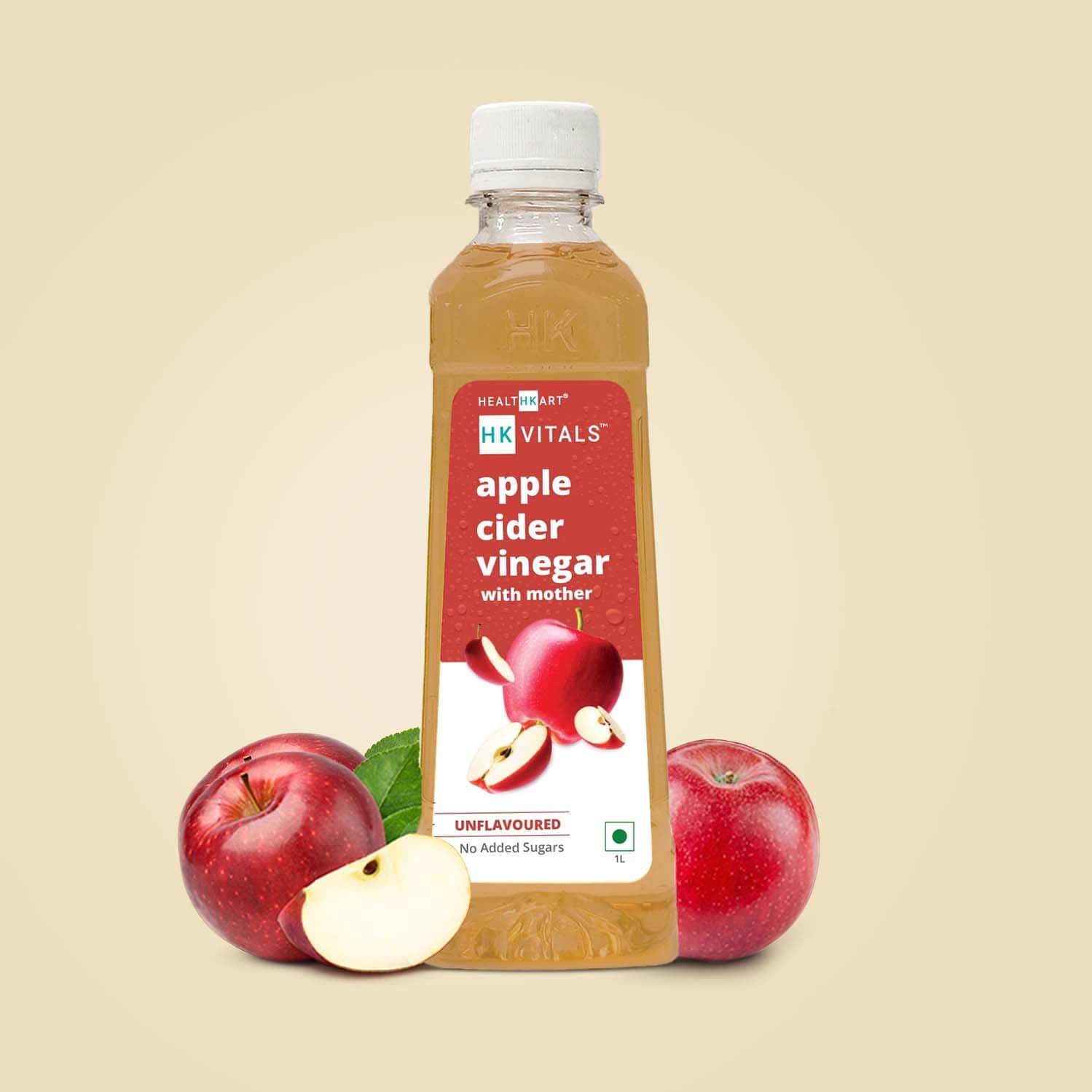 Buy HEALTHKART APPLE CIDER VINEGAR WITH MOTHER, UNFLAVORED VINEGAR, 1 ...