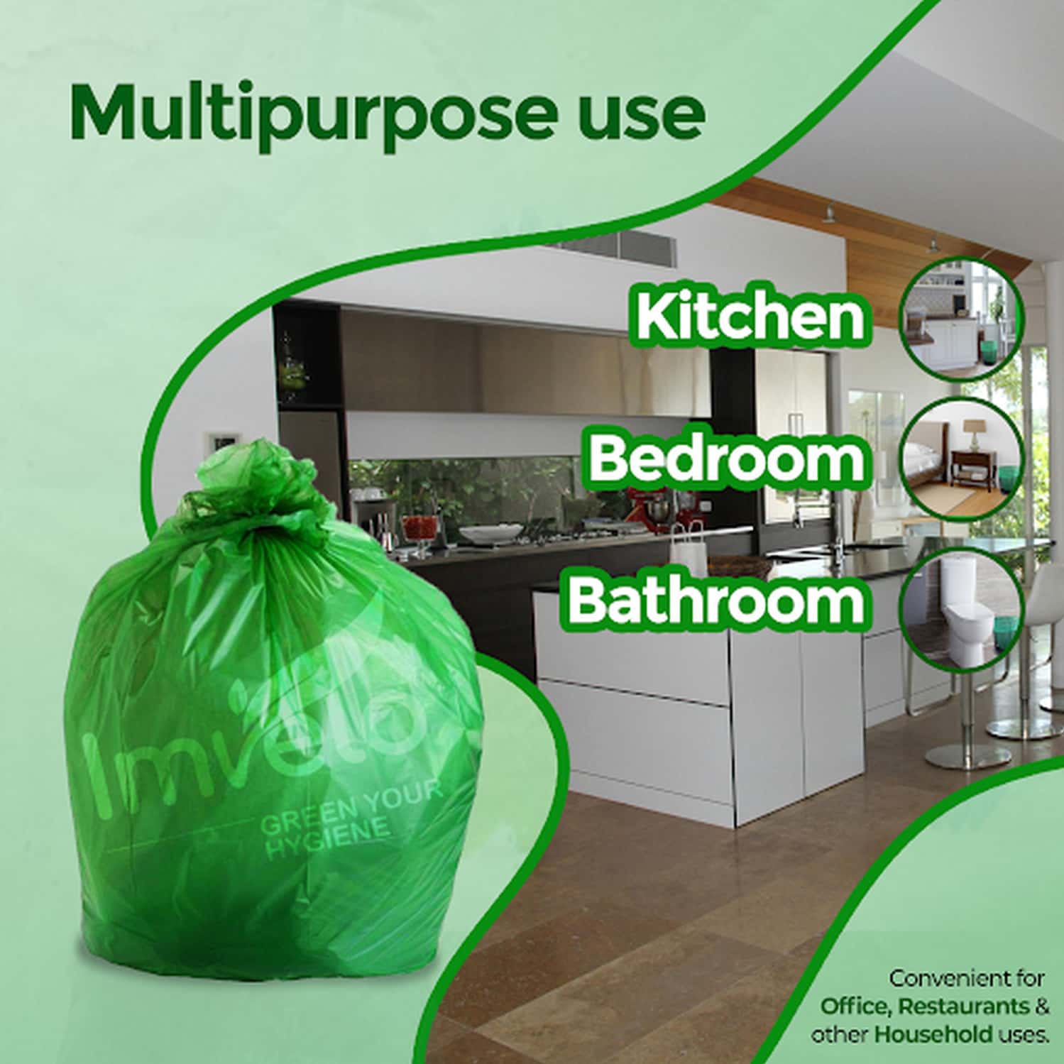 Buy IMVELO OXO BIODEGRADABLE GARBAGE BAGS MEDIUM SIZE | 30 BAGS/ROLL ...