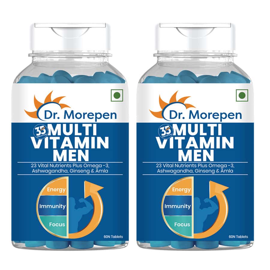 Buy DR. MOREPEN MULTIVITAMINS FOR MEN WITH OMEGA 3 & HERBS - 60 VEG ...