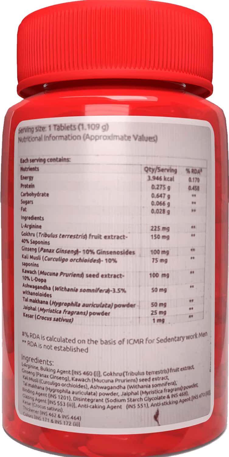 Buy MOJOCARE HARD AND UP FOR STRENGTH AND ENDURANCE - PACK OF 1X30 ...