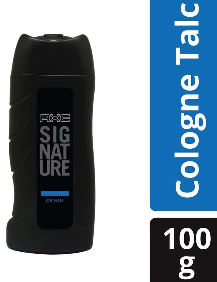 Buy Axe Signature Denim Cologne Talcum Powder Bottle Of 100 G Online at ...